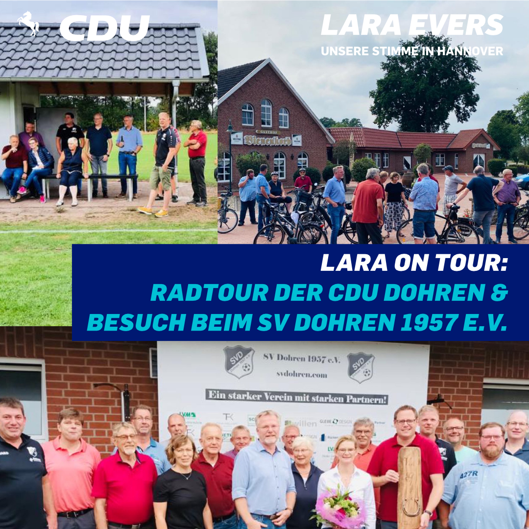 Besuch beim SV Dohren 1957 e.V. - Lara Evers
