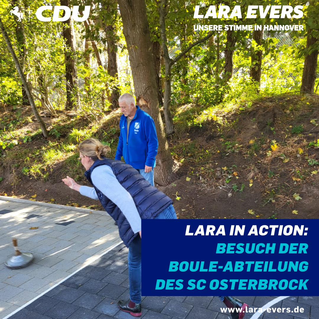 Besuch beim SC Osterbrock - Lara Evers